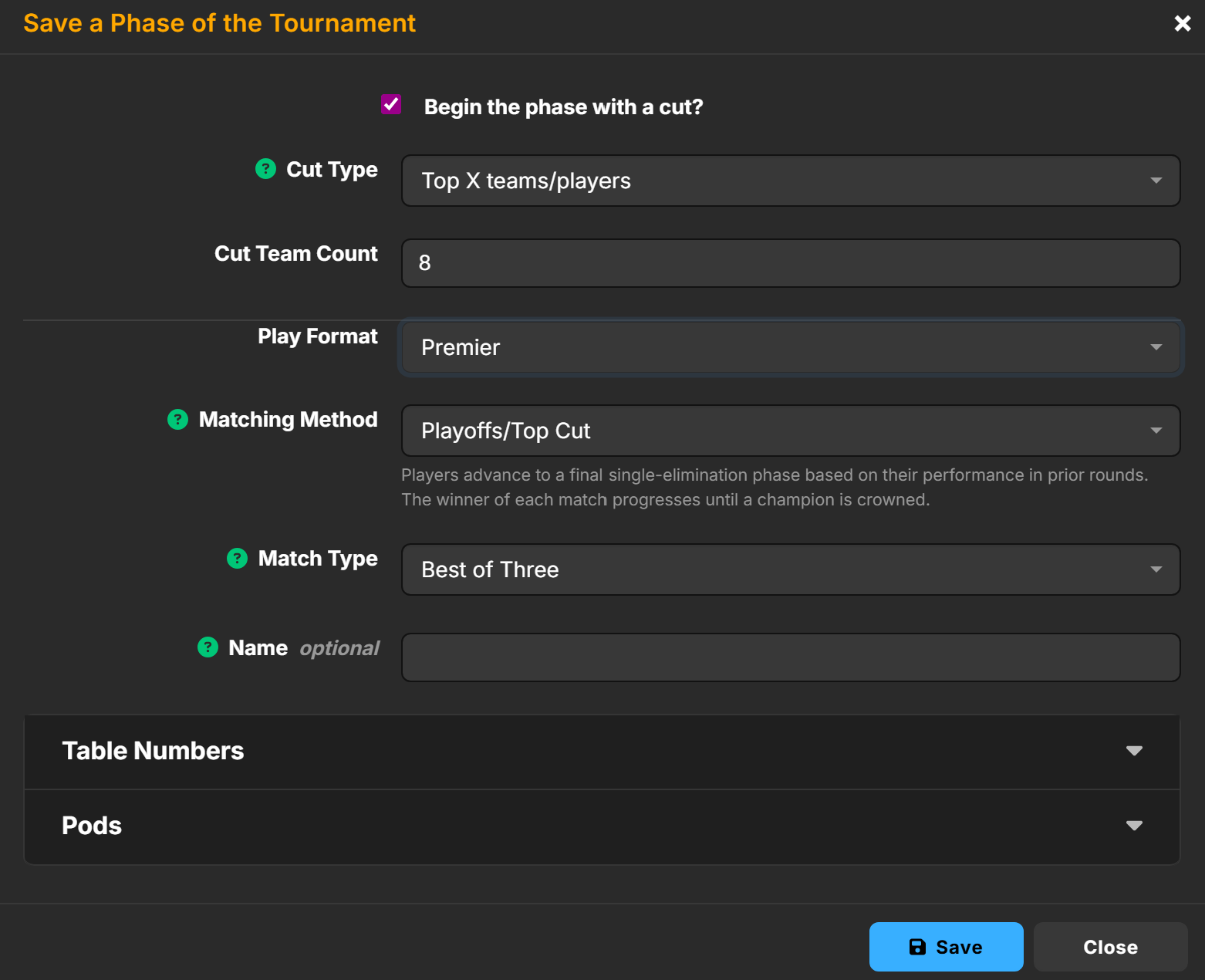 Custom Tournament Structure with a Top 8 - Setup Guide - Melee.gg Help